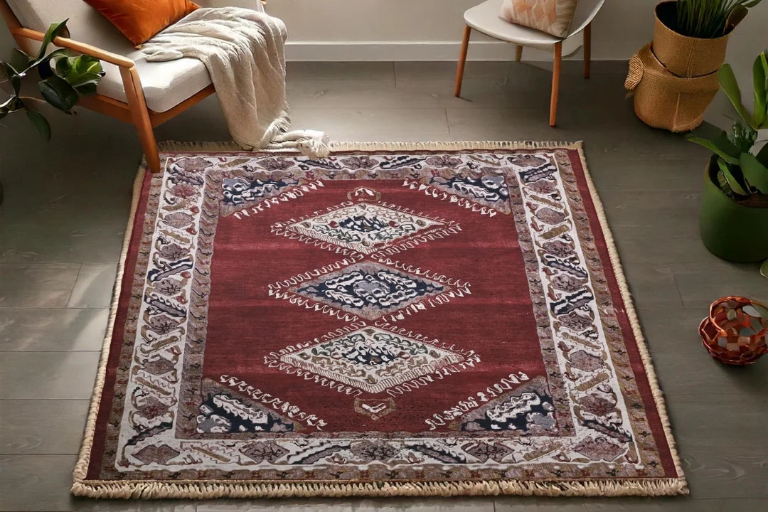 The Classic Ruby Chenille Cotton Rug – Loomable Rugs